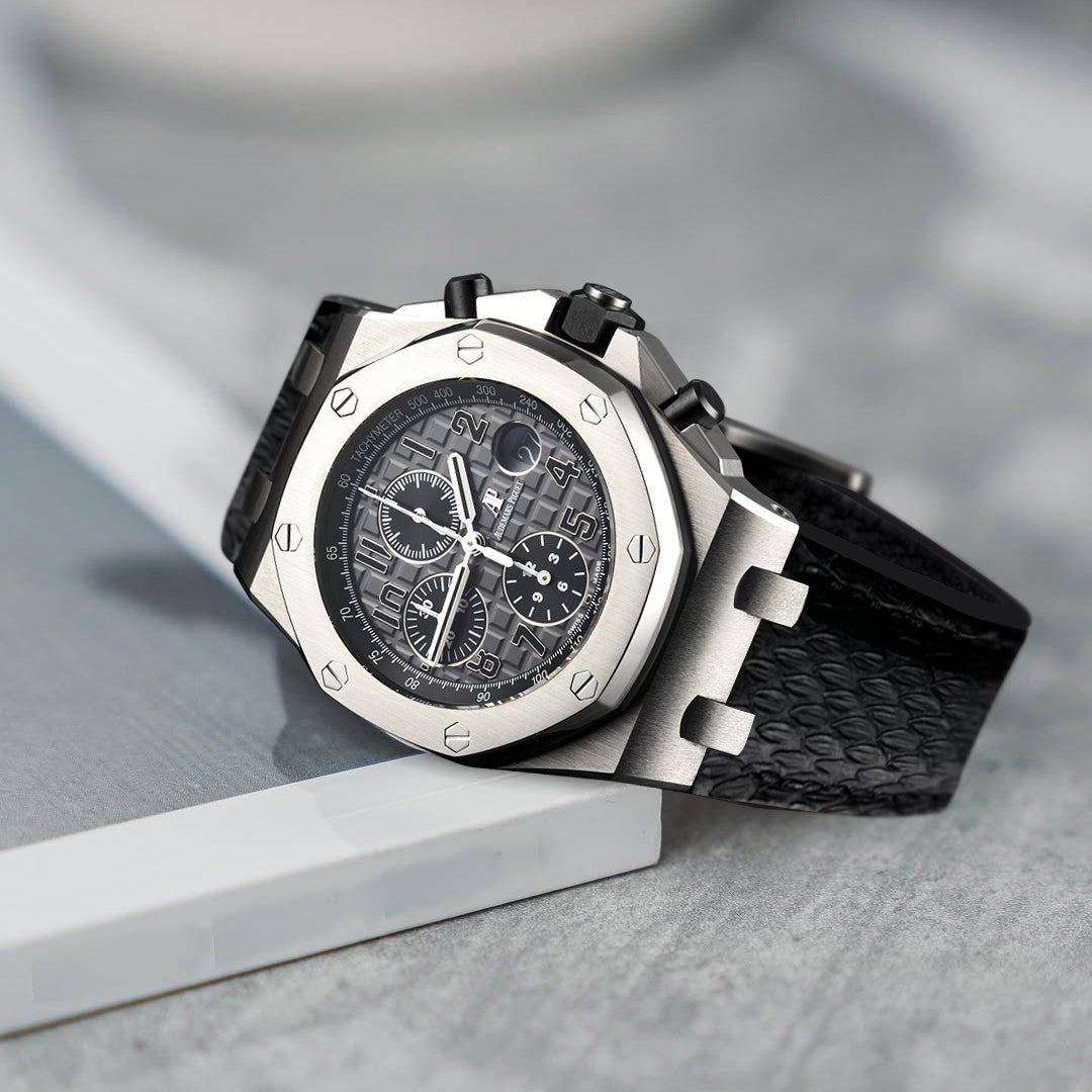 AP ROO 42mm Straps - AP Python Black – Liger Straps