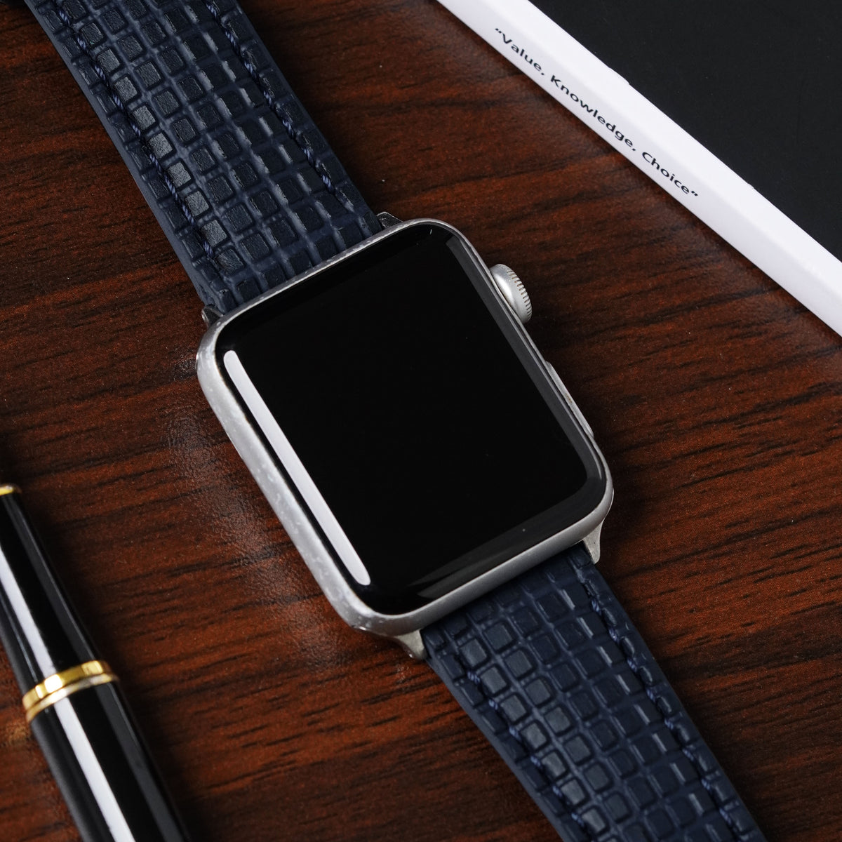 Apple Watch Straps - Chessboard Navy Blue – Liger Straps