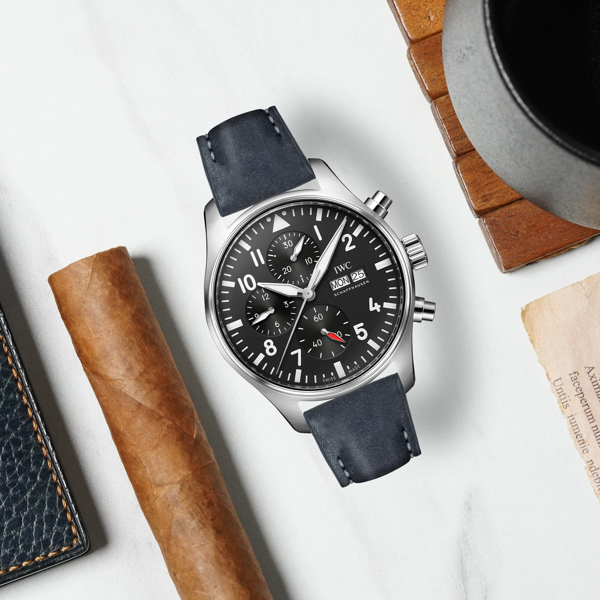 IWC Easx Change Straps - Diablo Steel Grey – Liger Straps