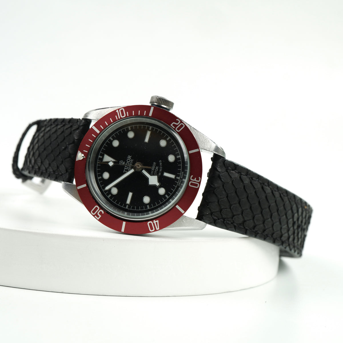 Tudor Blackbay 41mm Straps - Python Black – Liger Straps