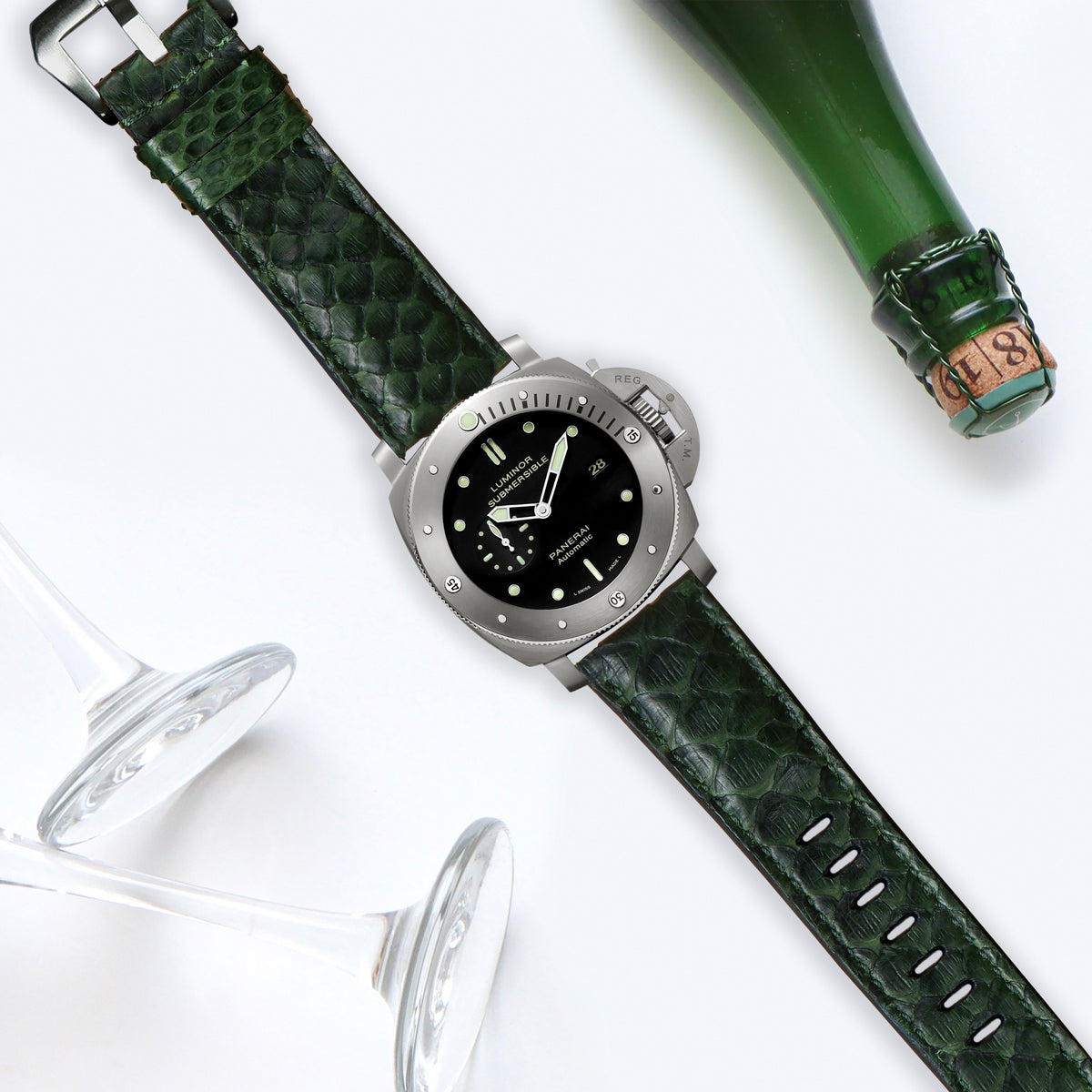 Python Dark Green – Liger Straps