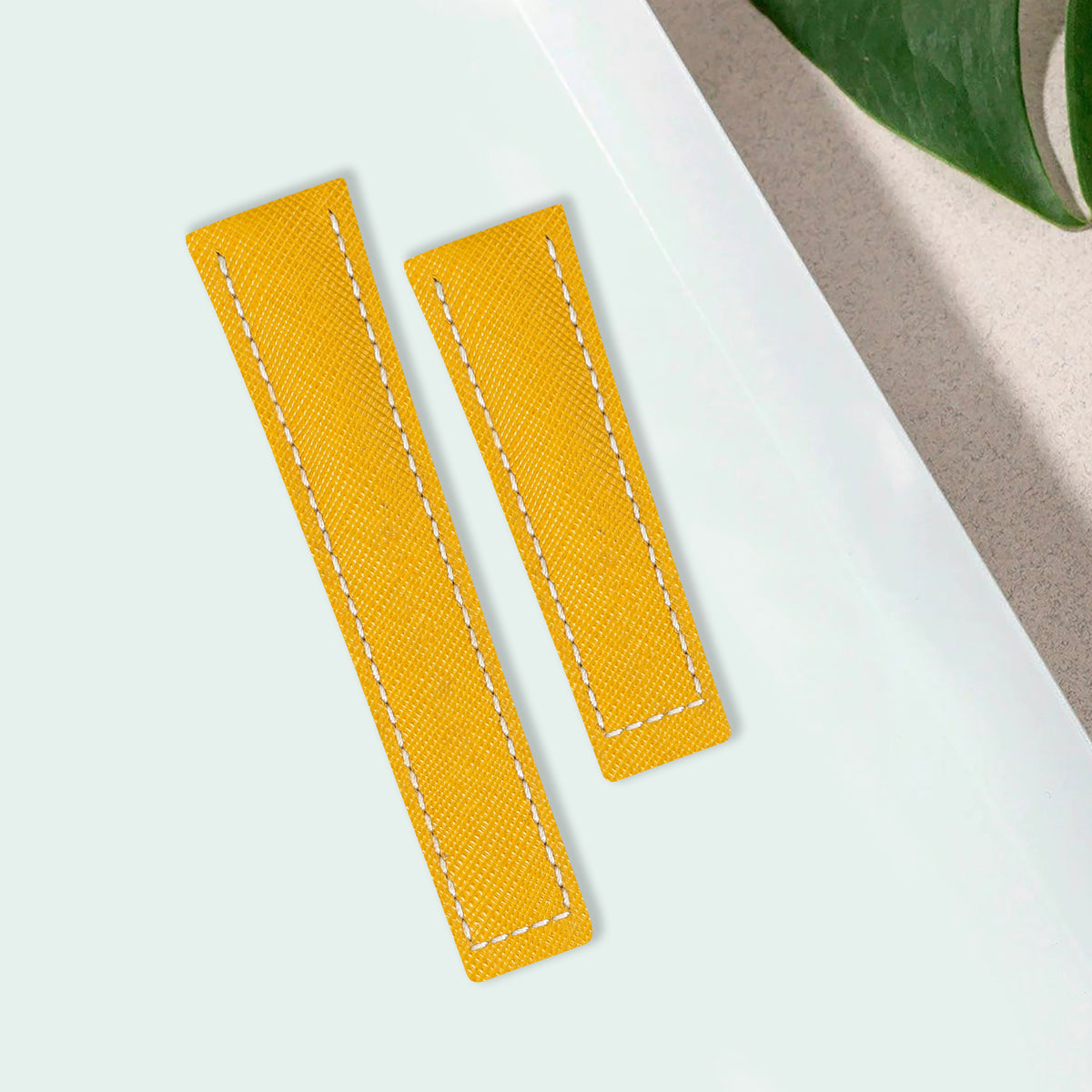 Tag Heuer Aquaracer Straps - Saffiano Yellow – Liger Straps