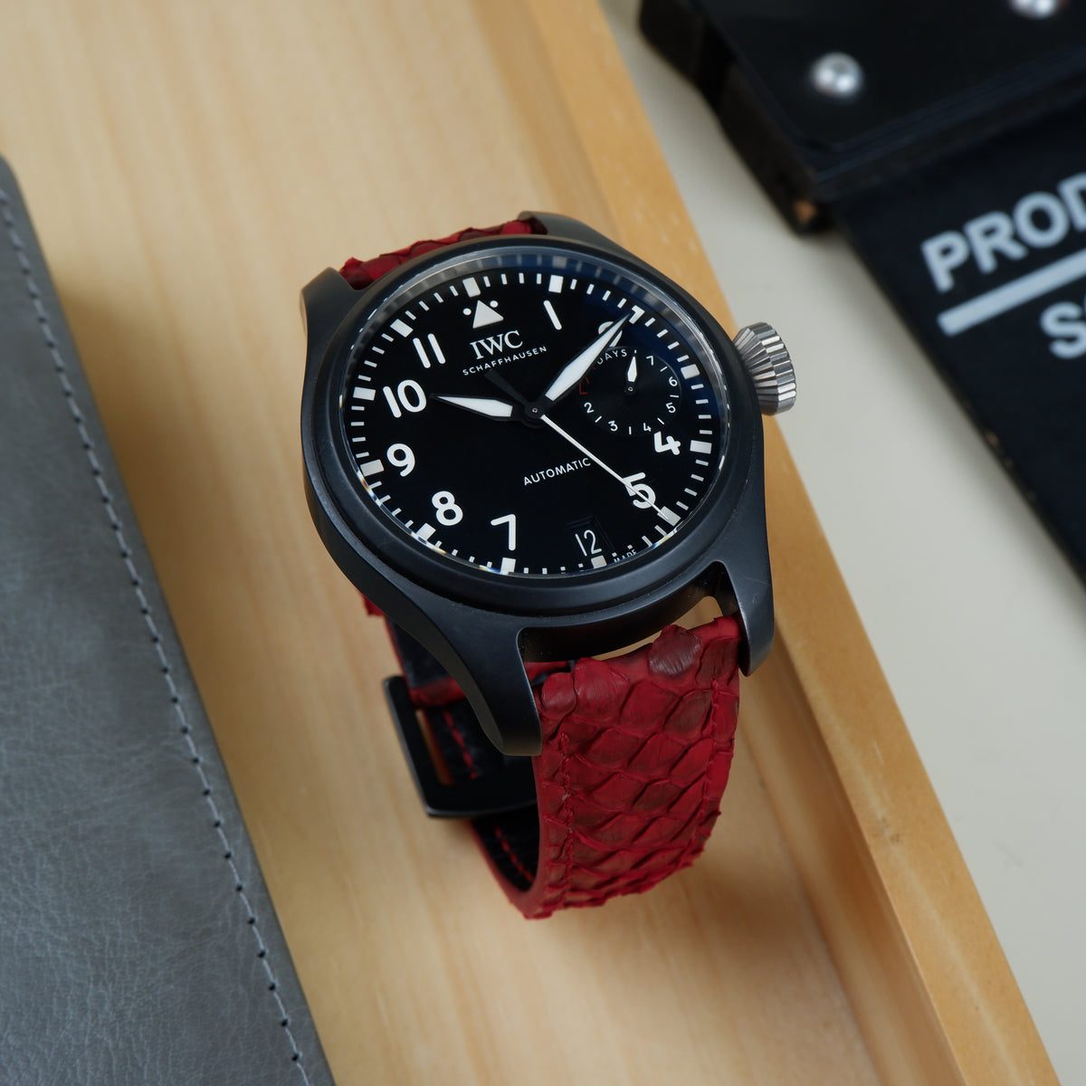 Ready Made 21mm Straps - Python Red – Liger Straps