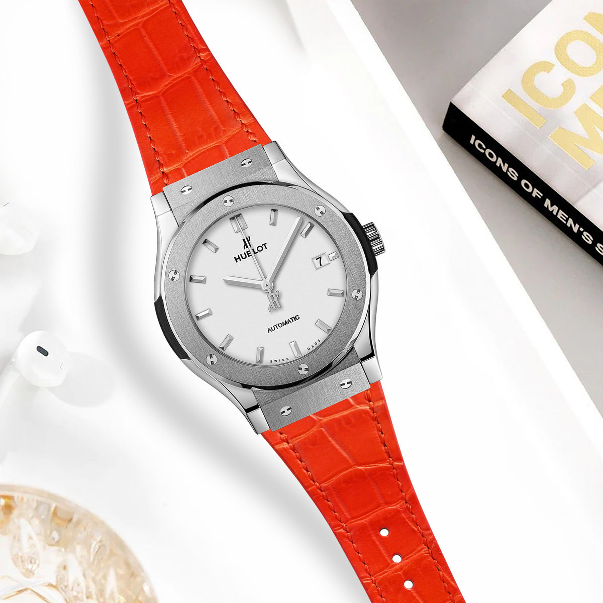 Hublot Classic Fusion Straps - Croco Orange – Liger Straps