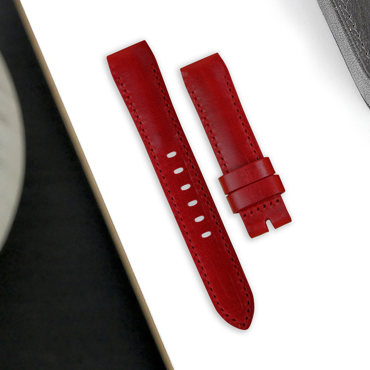 IWC Easx Change Straps - Ghachos Red – Liger Straps