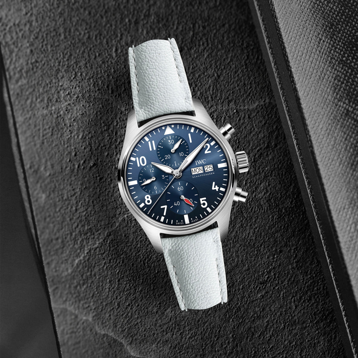 IWC Easx Change Straps - Chevre White – Liger Straps