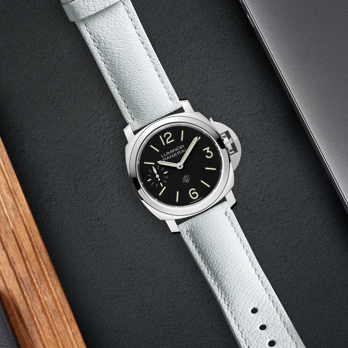 Panerai Luminor Straps - Chevre White – Liger Straps