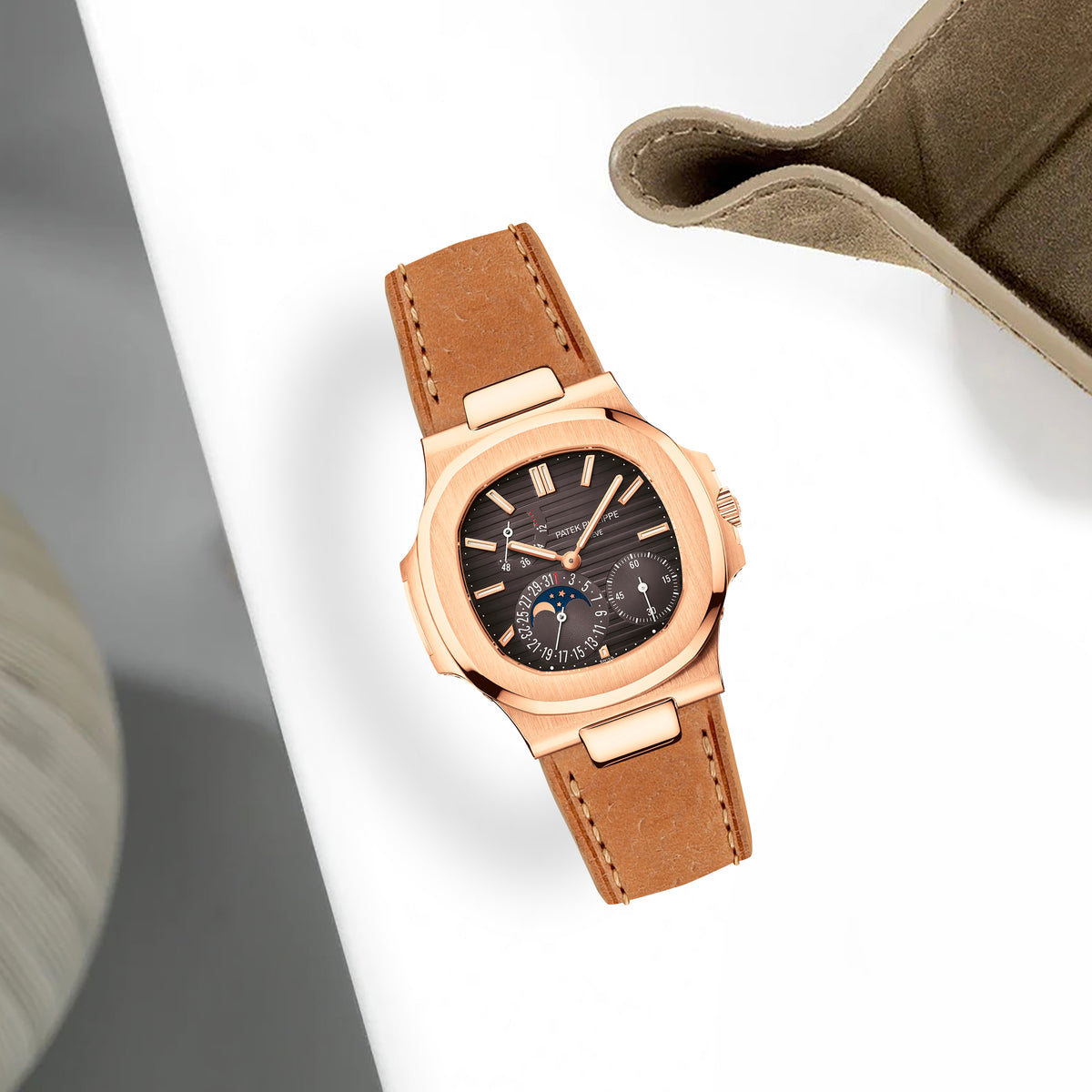 Patek Nautilus Straps - Diablo Natural – Liger Straps