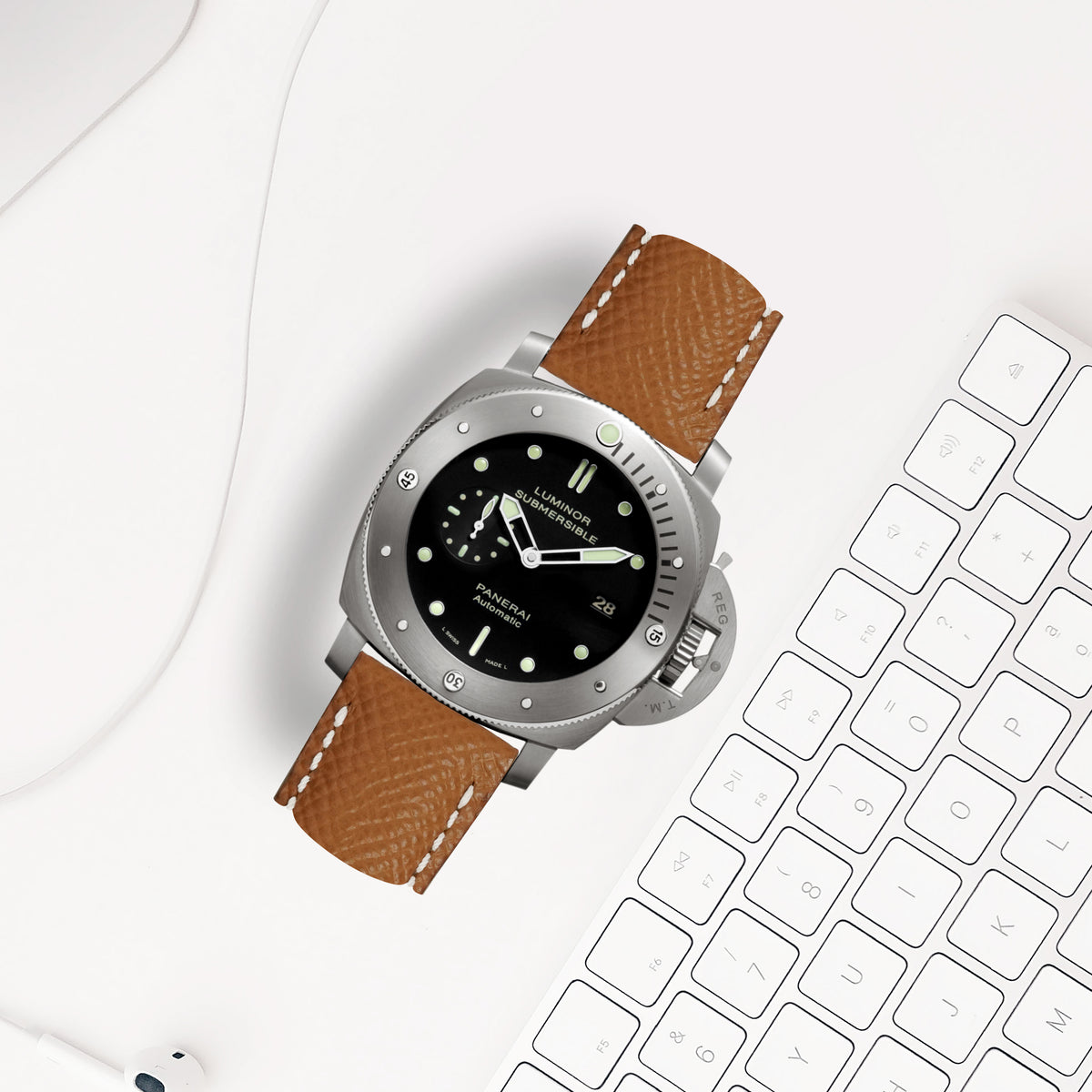 Panerai Submersible Straps - Epsom Gold – Liger Straps