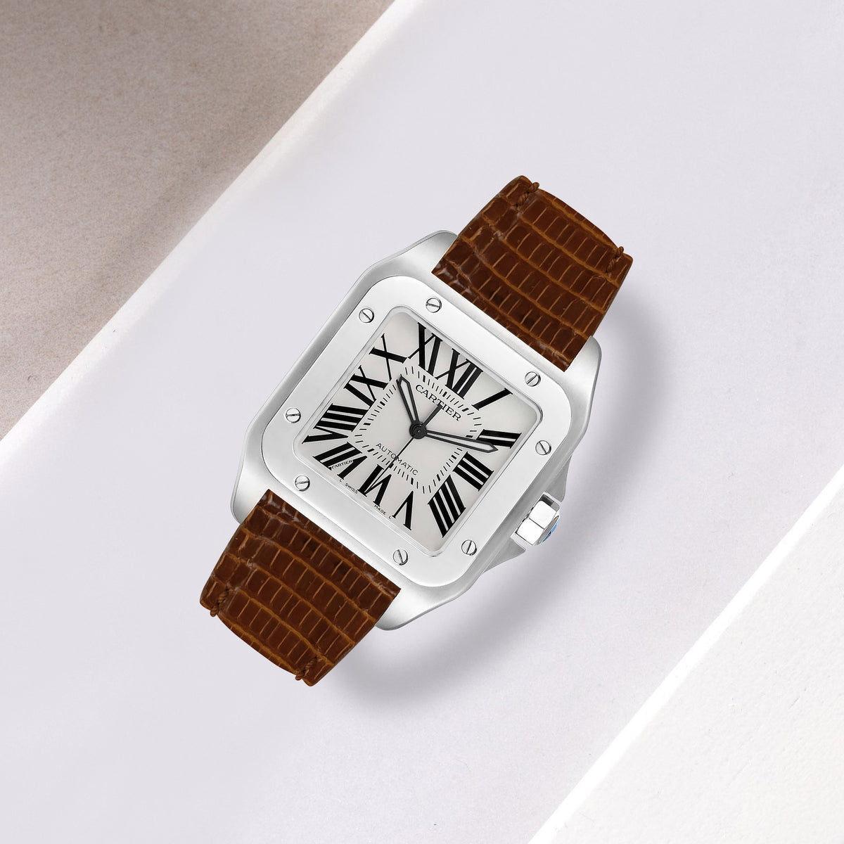 Cartier Santos 100 Straps - Lizard Ginger – Liger Straps