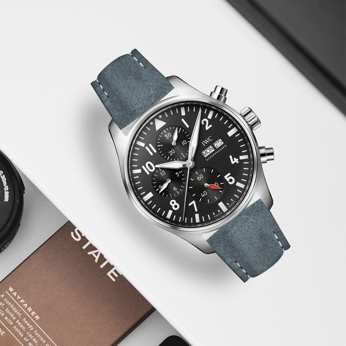 IWC Easx Change Straps - Suede Arctic Grey – Liger Straps