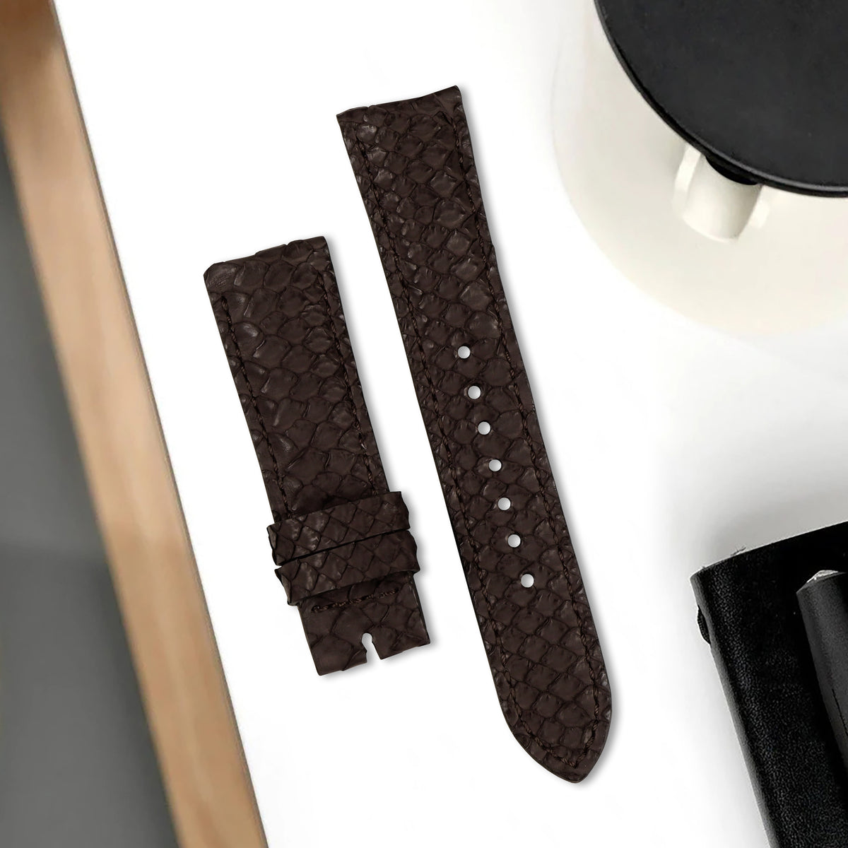 Ready Made 21mm Straps - Python Tobacco – Liger Straps
