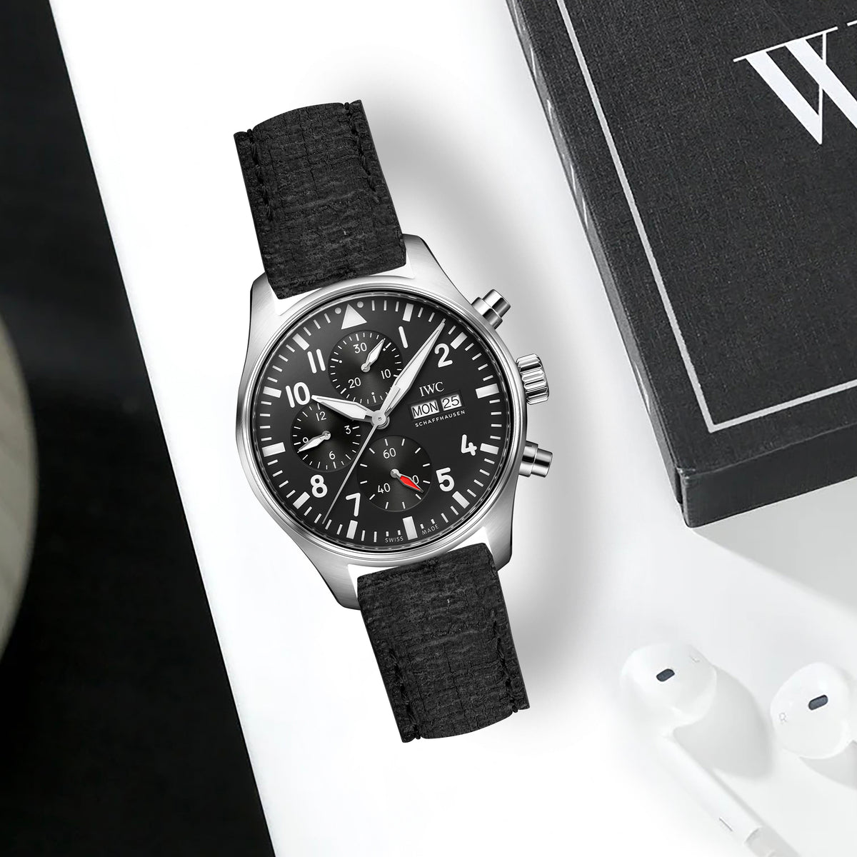 IWC Easx Change Straps - Rocher Black – Liger Straps