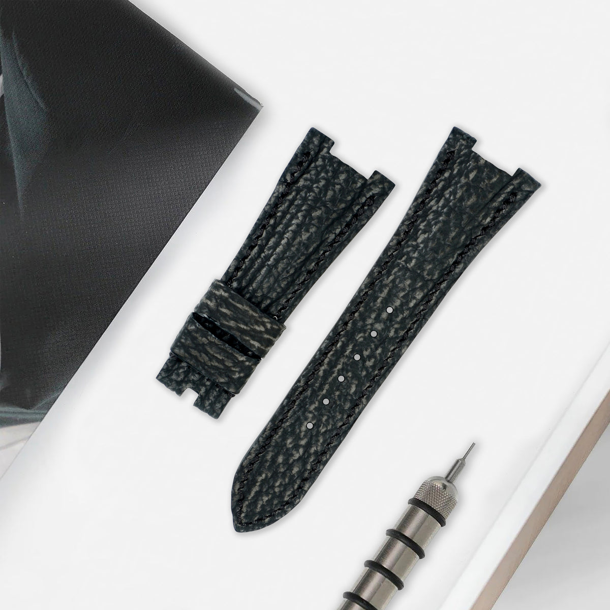 Patek Nautilus Straps - Shark Black – Liger Straps