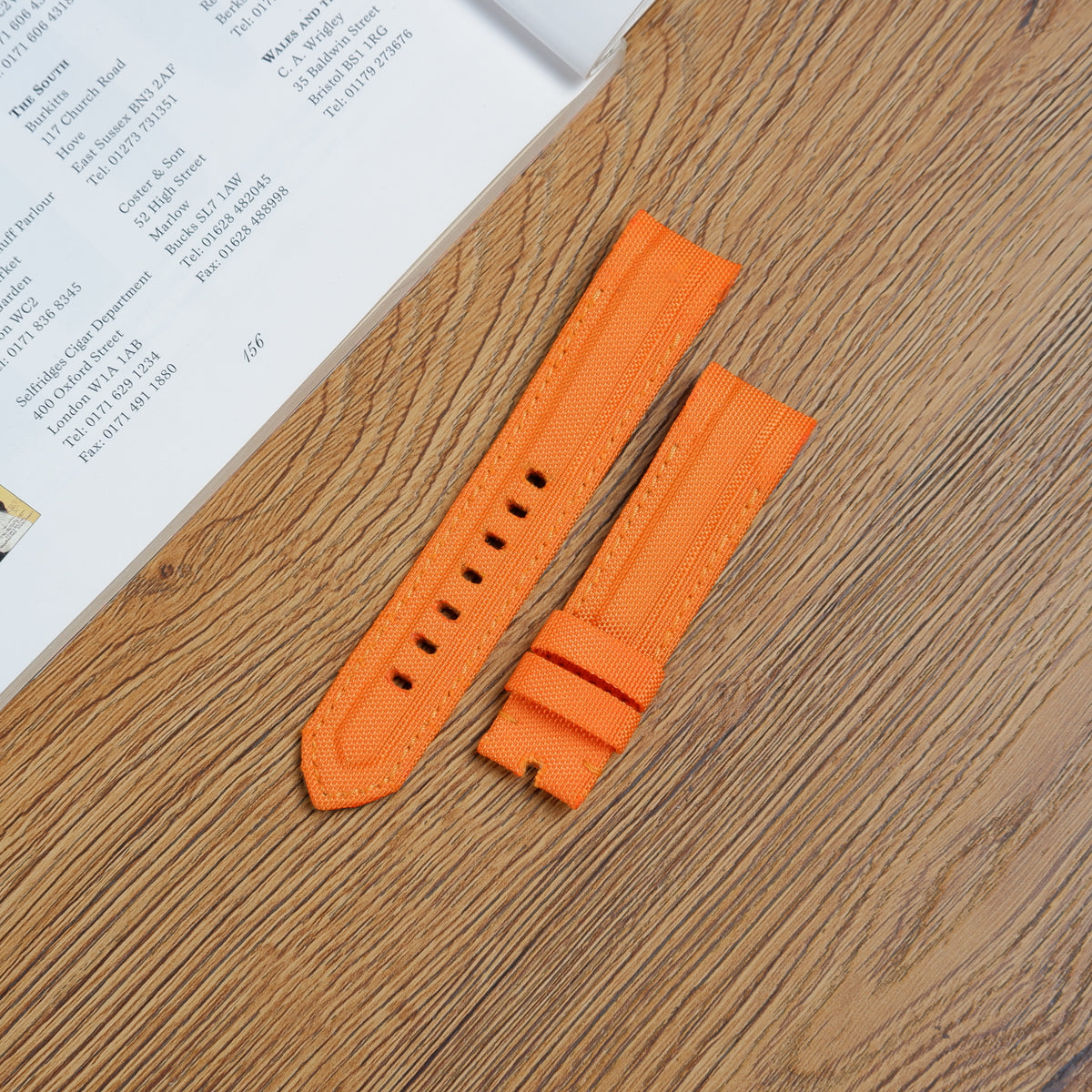 Curved End Straps - Canvas Extreme Padded Orange – Liger Straps