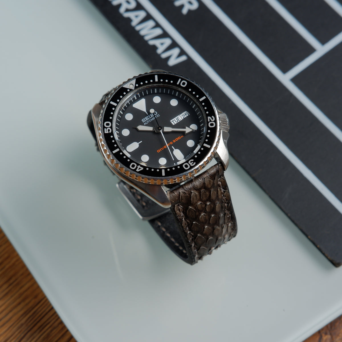 Seiko Prospex, 5 Sports, Diver Straps - Python Slate Grey – Liger Straps