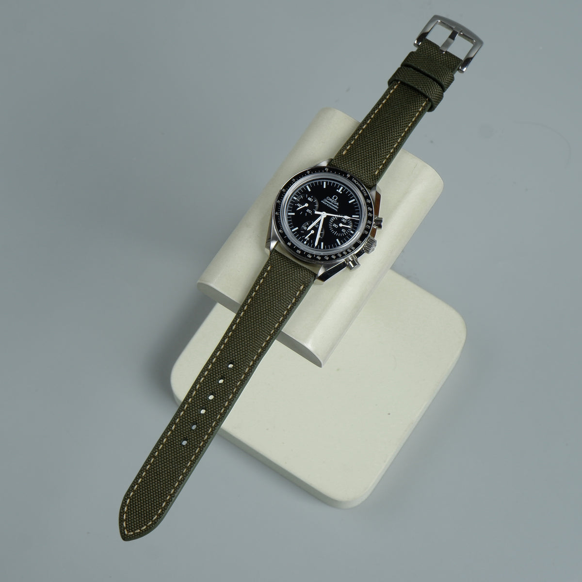 Omega Speedmaster Moonwatch Straps - Canvas Army Green – Liger Straps