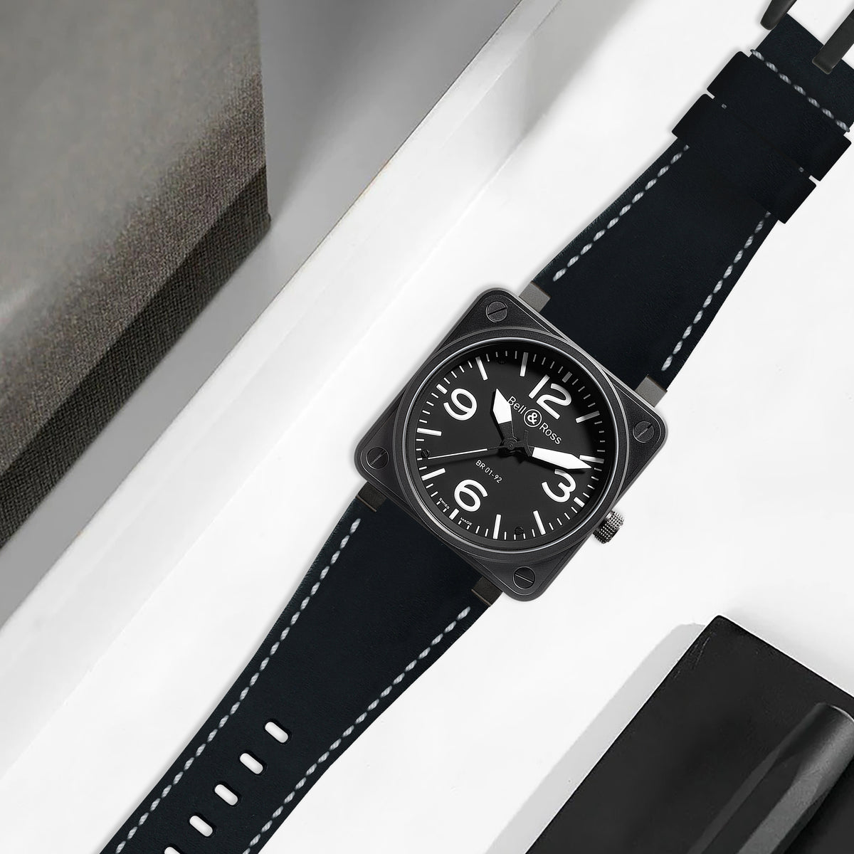 Bell Ross 01, 02, 03, BR X, BR S Straps - Rhone Black – Liger Straps