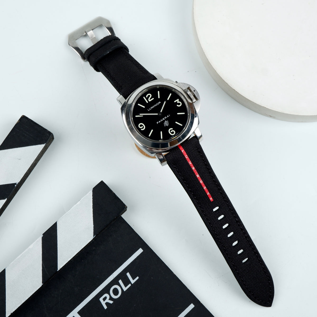 Panerai Luminor Straps - Canvas Black Luna Rossa – Liger Straps