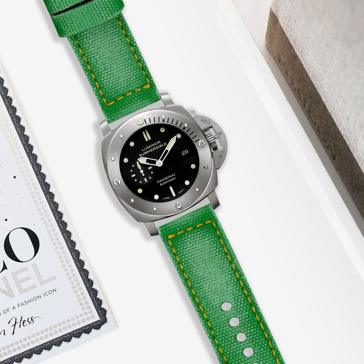 Vintage Canvas Kelly – Liger Straps