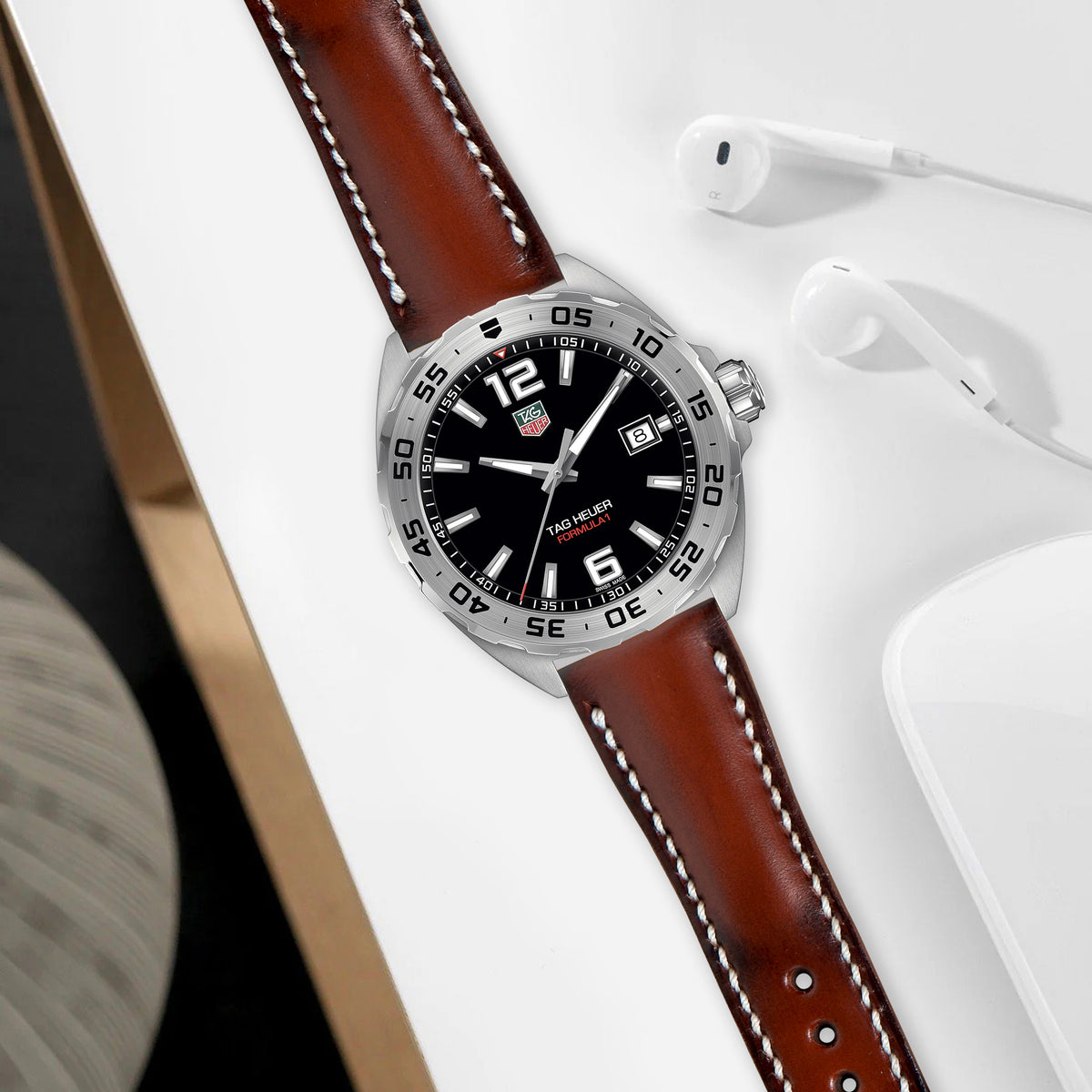 Tag Heuer Formula 1 Straps - Dappled Red – Liger Straps