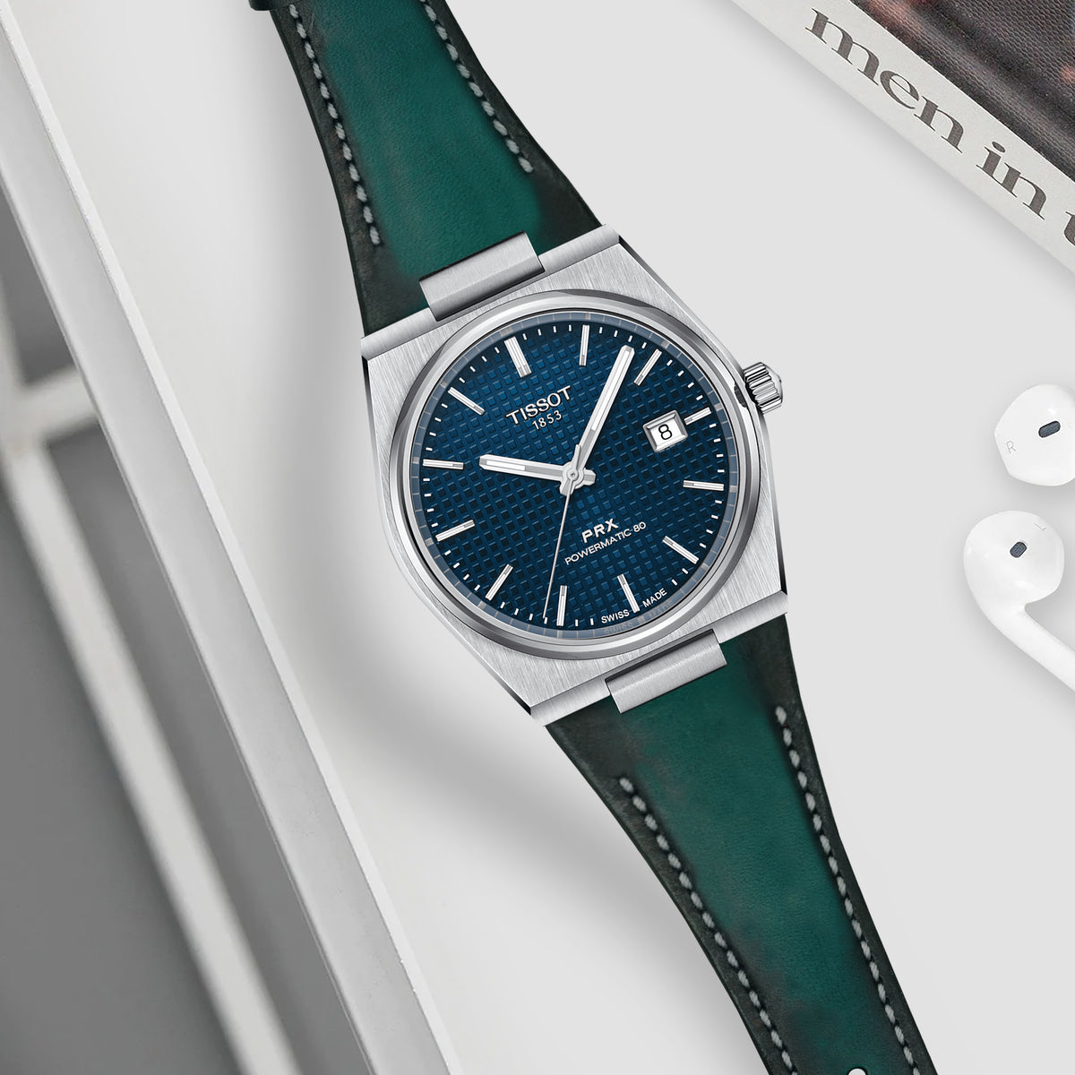 Tissot PRX Straps - Dappled Turquoise – Liger Straps