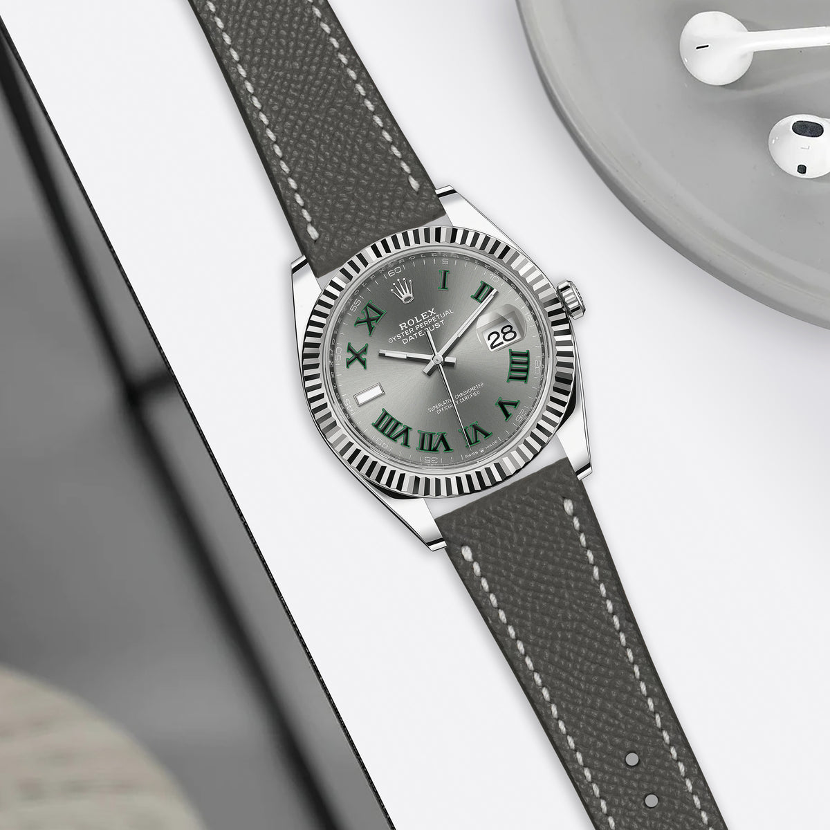 Epsom Ashpalt Grey – Liger Straps