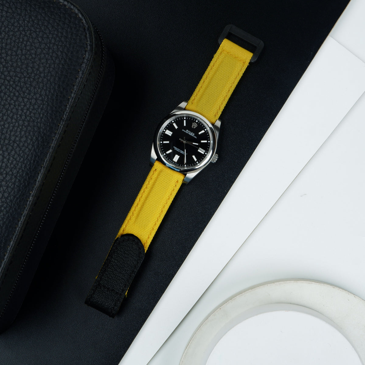Rolex Oyster Perpetual Straps - Velcro Canvas Extreme Padded Yellow ...