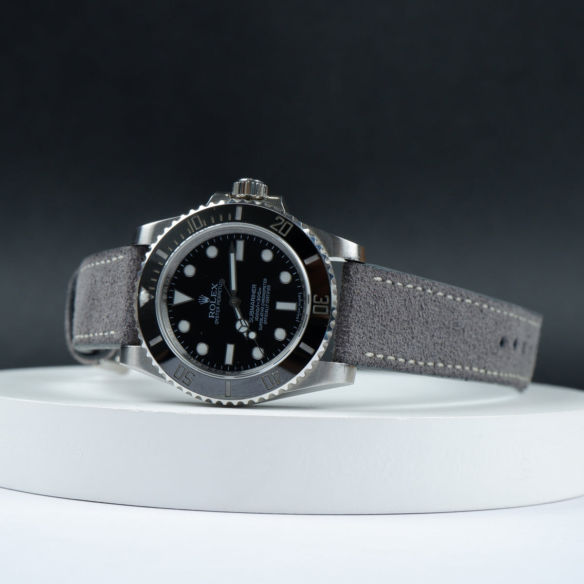 Rolex Submariner Straps - Nubuck Grey – Liger Straps