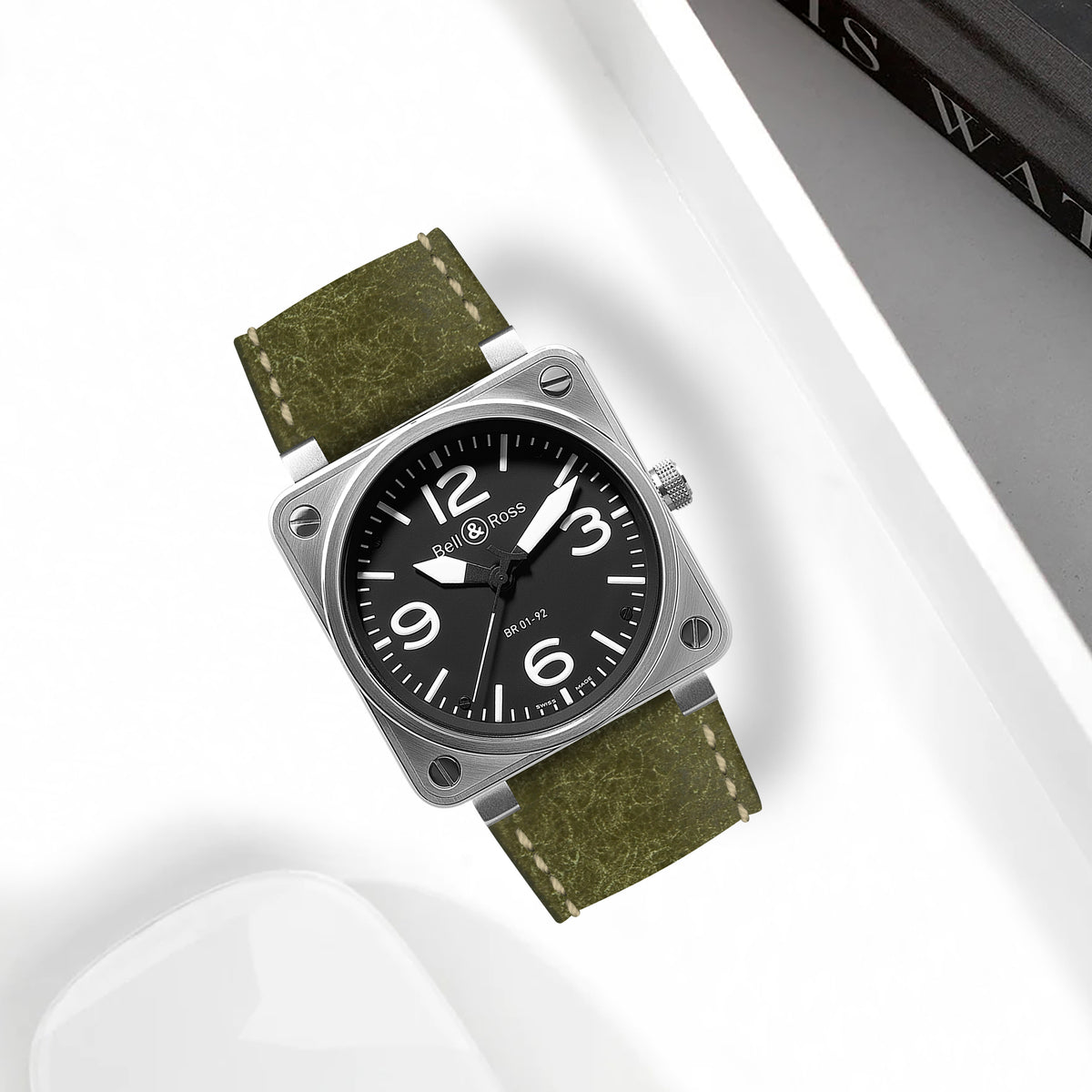 Bell Ross 01, 02, 03, BR X, BR S Straps - Diablo Olive – Liger Straps