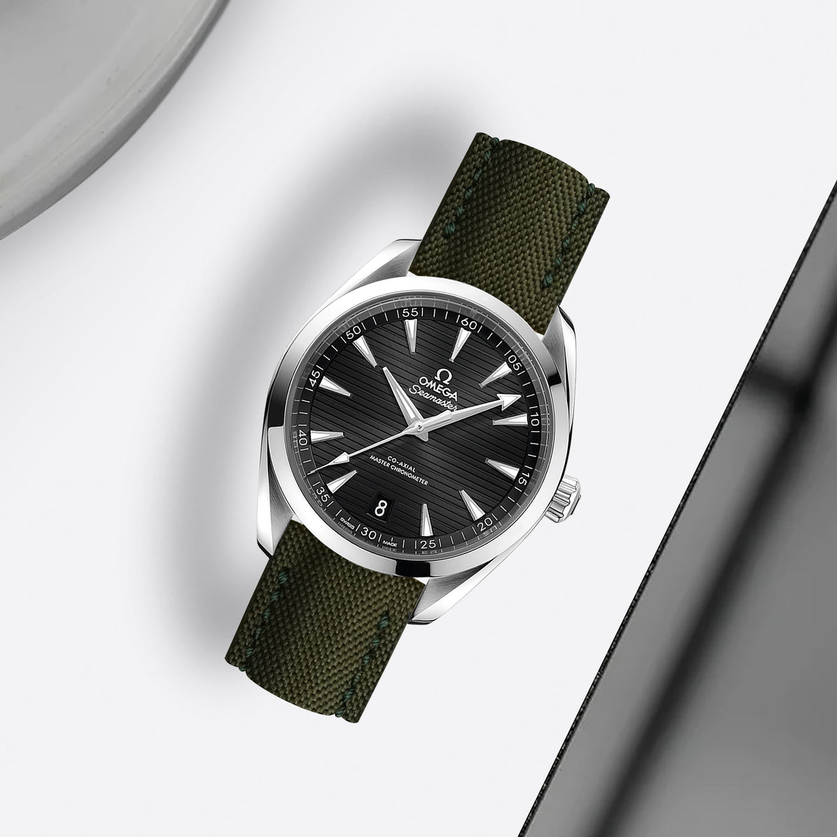 Omega Seamaster Aqua Terra Straps - Canvas Army Green – Liger Straps