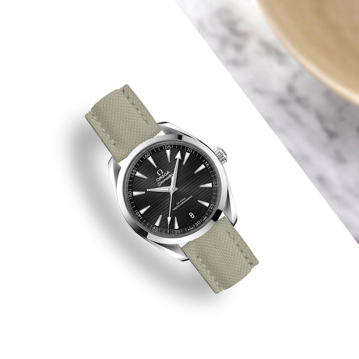 Omega Seamaster Aqua Terra Straps - Canvas Beige – Liger Straps