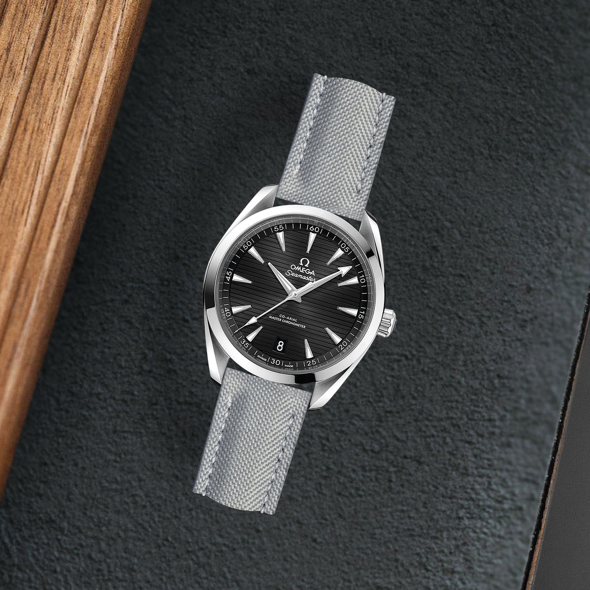 Omega Seamaster Aqua Terra Straps - Canvas Light Grey – Liger Straps