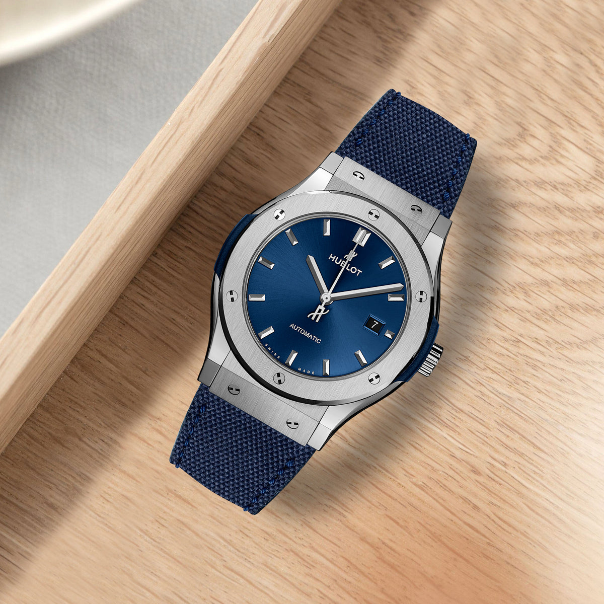 Hublot Classic Fusion Straps - Canvas Navy Blue – Liger Straps