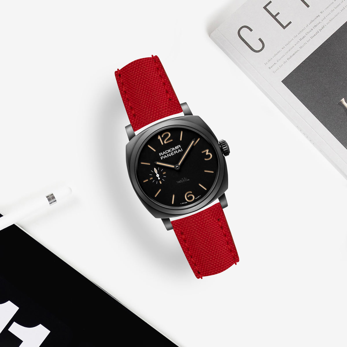 Panerai Radiomir 1940 Straps - Canvas Red – Liger Straps