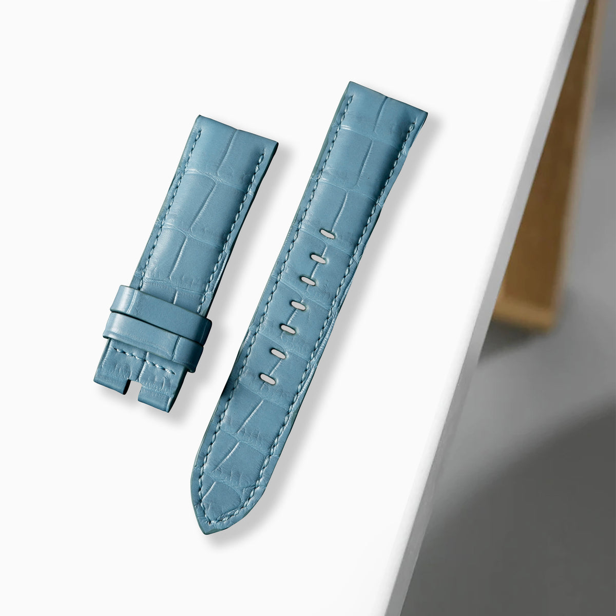 Omega Seamaster Aqua Terra Straps - Croco Aqua Blue – Liger Straps