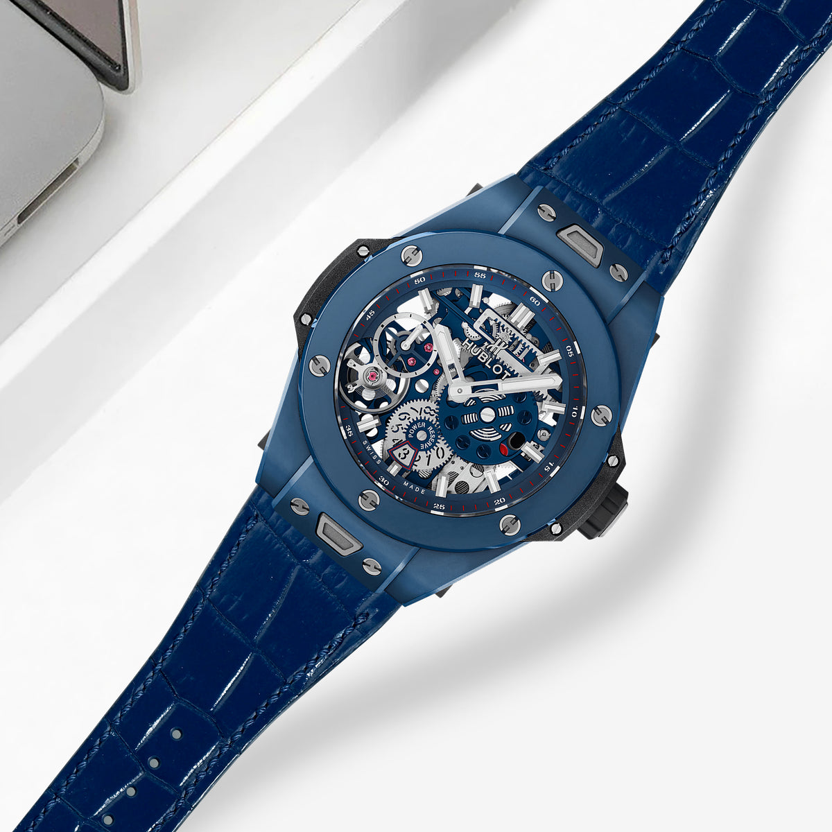 Hublot Unico One Click Straps - Croco Navy Blue – Liger Straps