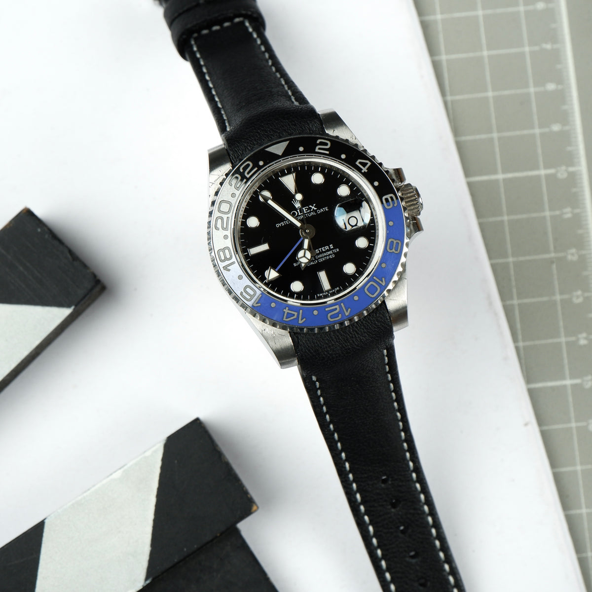 Rolex GMT Master II Batman Straps - Dappled Black – Liger Straps