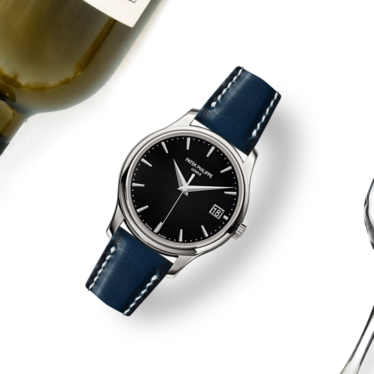 Patek Complication & Calatrava Straps - Dappled Blue – Liger Straps