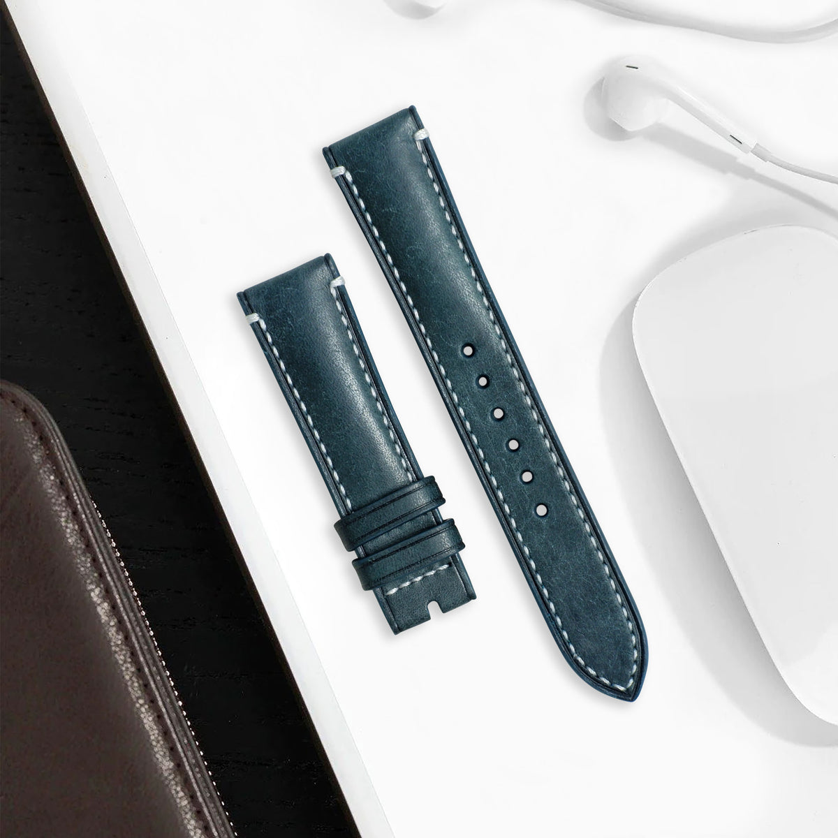 IWC Pilot Straps - Diablo Prussian Blue – Liger Straps