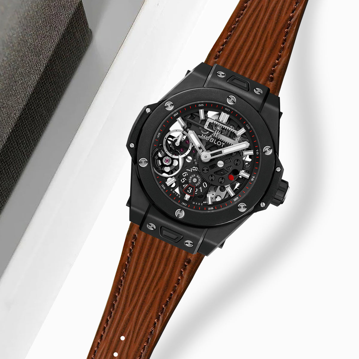 Hublot Unico One Click Straps - Epi Brown – Liger Straps