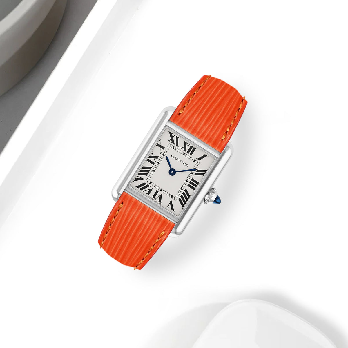 Cartier Tank Straps - Epi Orange – Liger Straps
