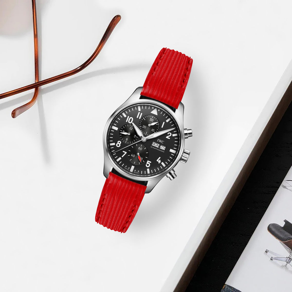 IWC Easx Change Straps - Epi Red – Liger Straps