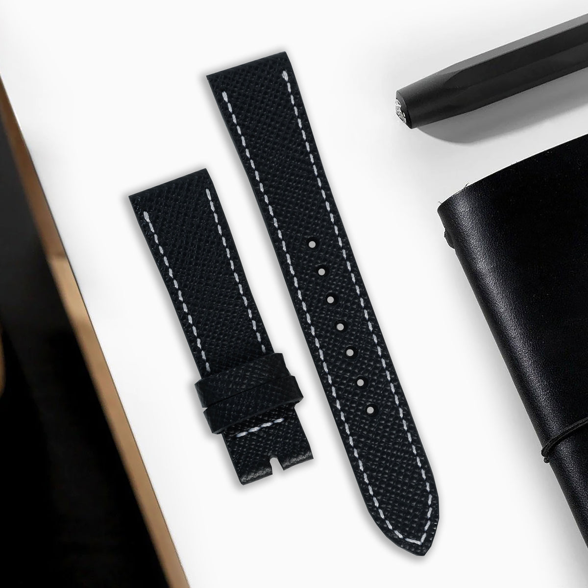 Omega Speedmaster Moonwatch Straps - Epsom Black – Liger Straps