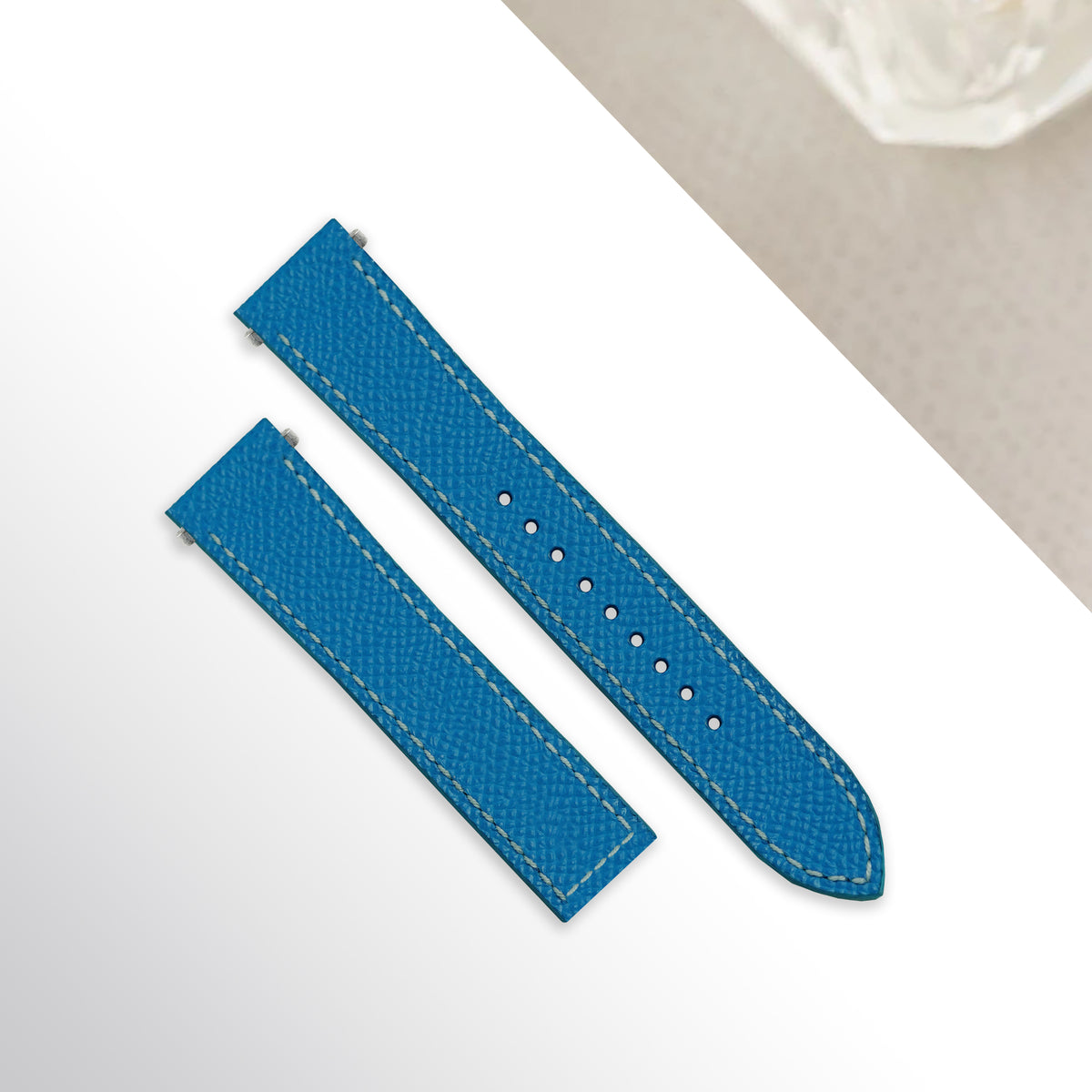 Cartier New Santos Quick Release Straps - Epsom Sky Blue – Liger Straps