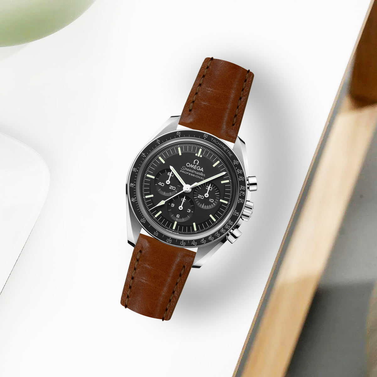 Omega Speedmaster Moonwatch Straps - Ghachos Brown – Liger Straps