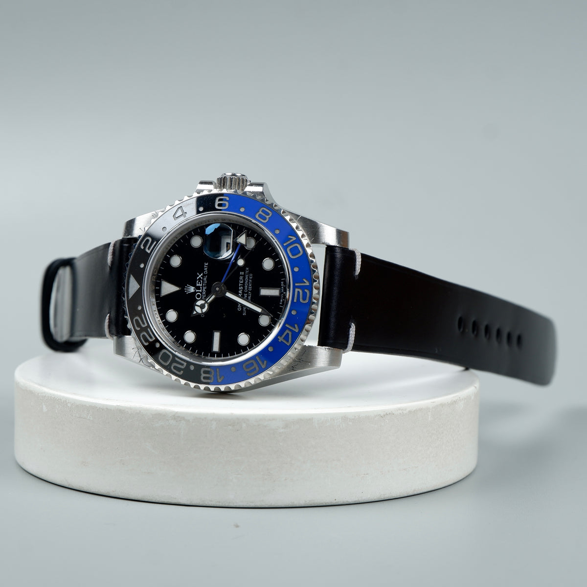 Rolex GMT Master II Batman Straps - Minimalist Cordovan Black – Liger ...