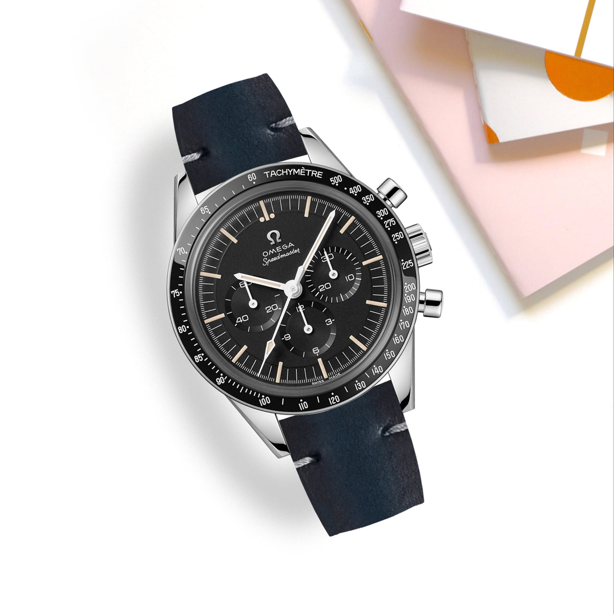 Omega Speedmaster Heritage Straps - Minimalist Heritage Blue – Liger Straps