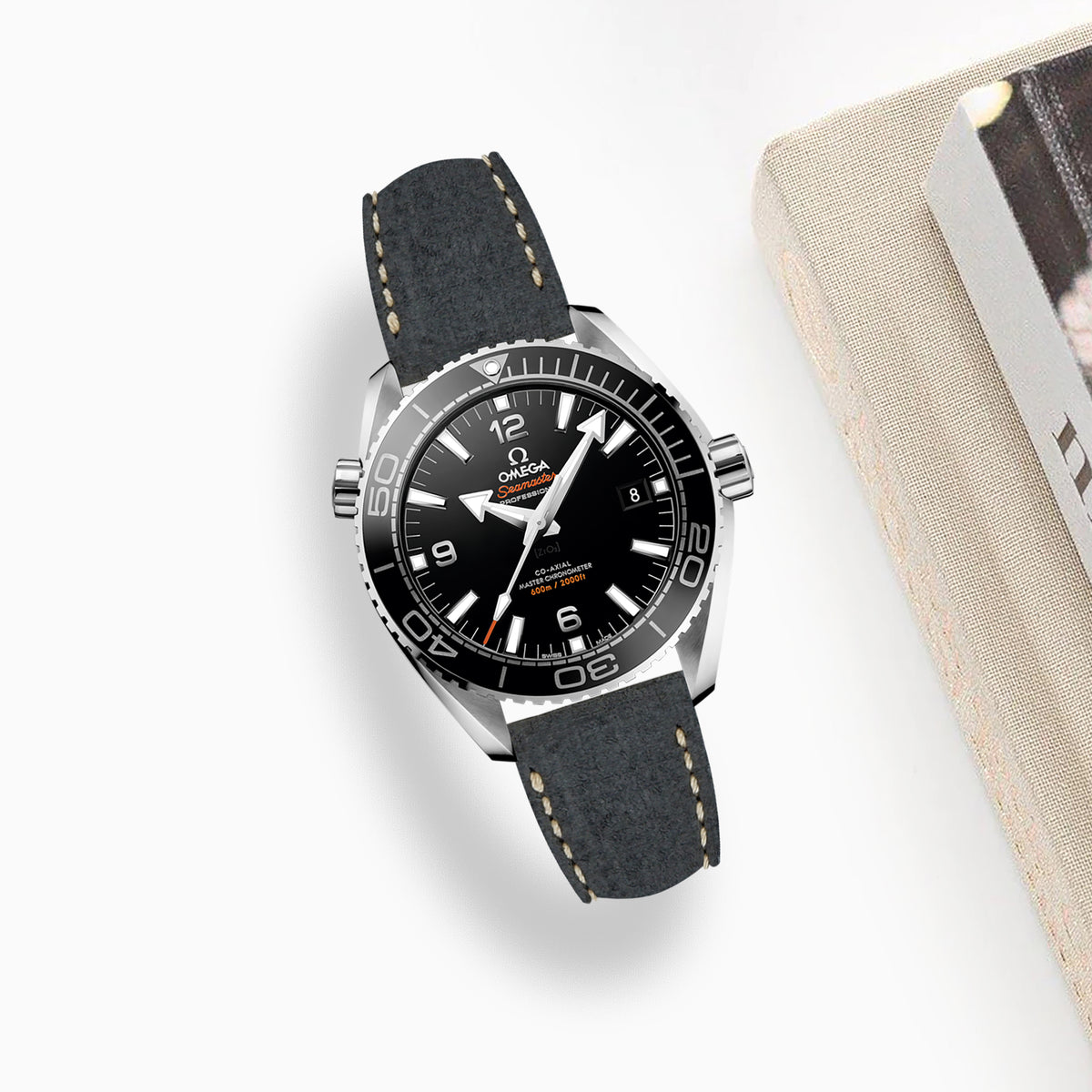 Omega Seamaster Planet Ocean Straps - Ospro Black – Liger Straps