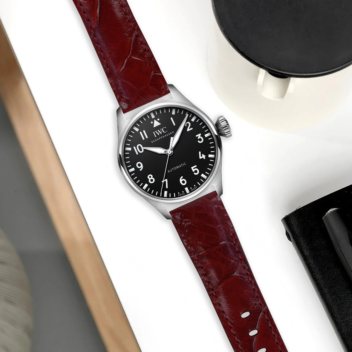 IWC Easx Change Straps - Ostrich Leg Brick – Liger Straps